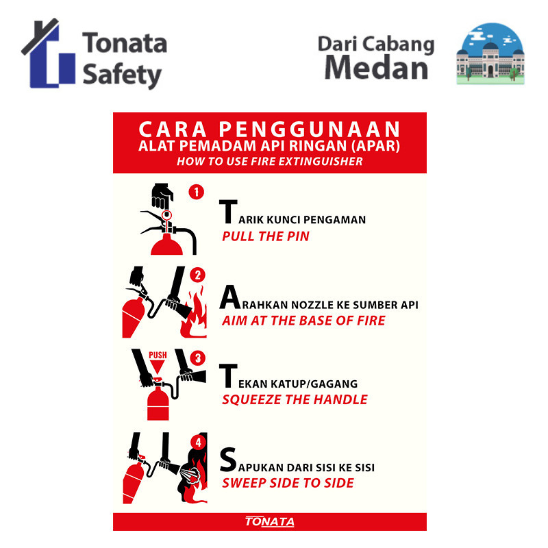 Jual Rambu Akrilik Cara Penggunaan APAR TONATA | Shopee Indonesia
