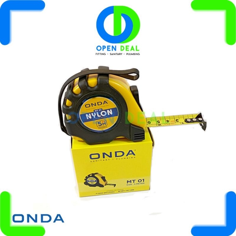 Jual Meteran ONDA MT 01 - 5 mtr / Meteran Ukur 5 Meter / Alat Ukur ...