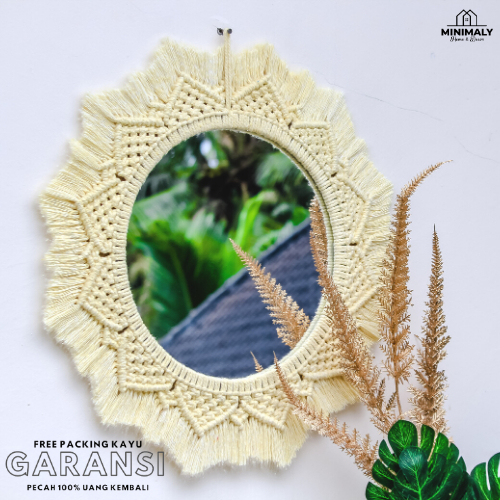 Jual MINIMALY05 Cermin Macrame (CM03-CM04 DOUBLE KEPANG) Cermin ...