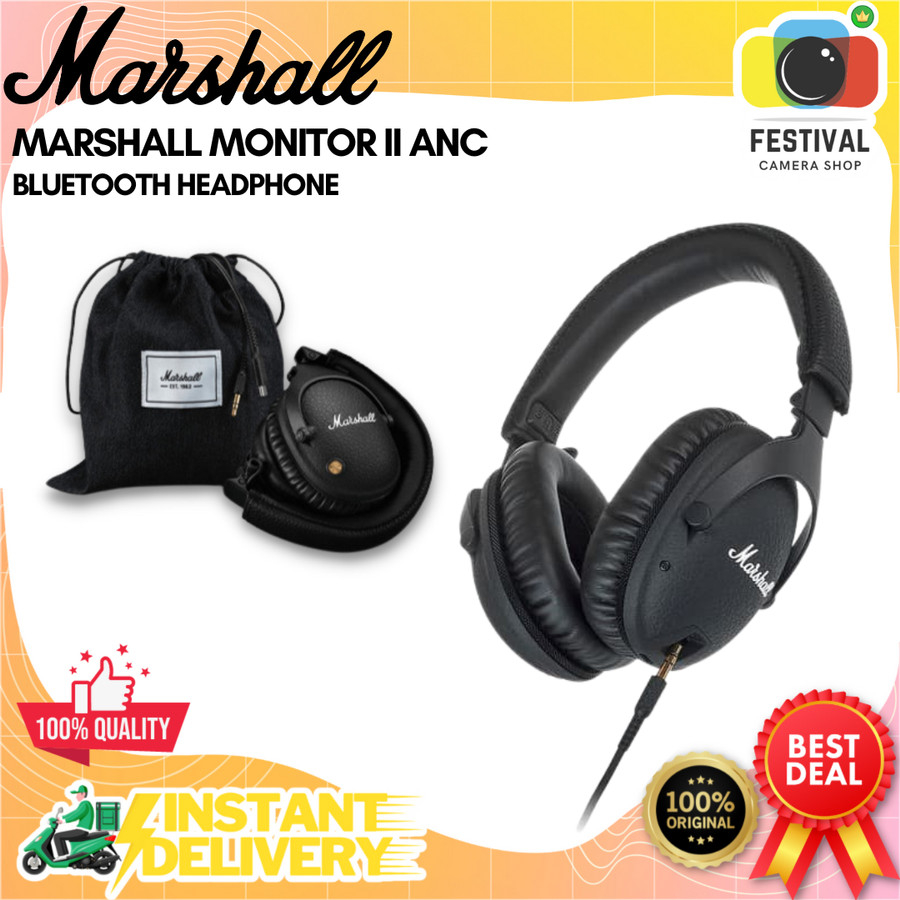 Jual Marshall Monitor II ANC Bluetooth Headphone Headset Monitor 2 ANC ...