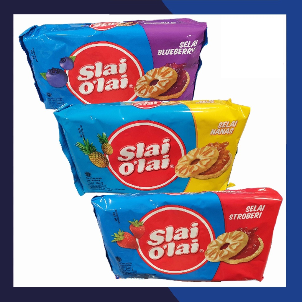 Jual Slai Olai Family Pack @192gr { Biskuit dengan Selai Buah Manis dan ...