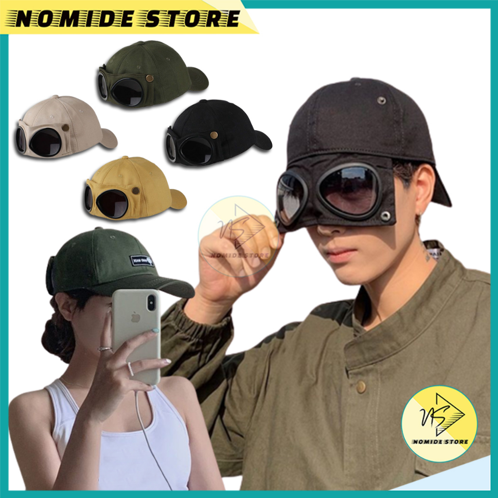 Jual Topi Baseball Cap Pria Wanita Topi Capung Aviator Kacamata Polos ...