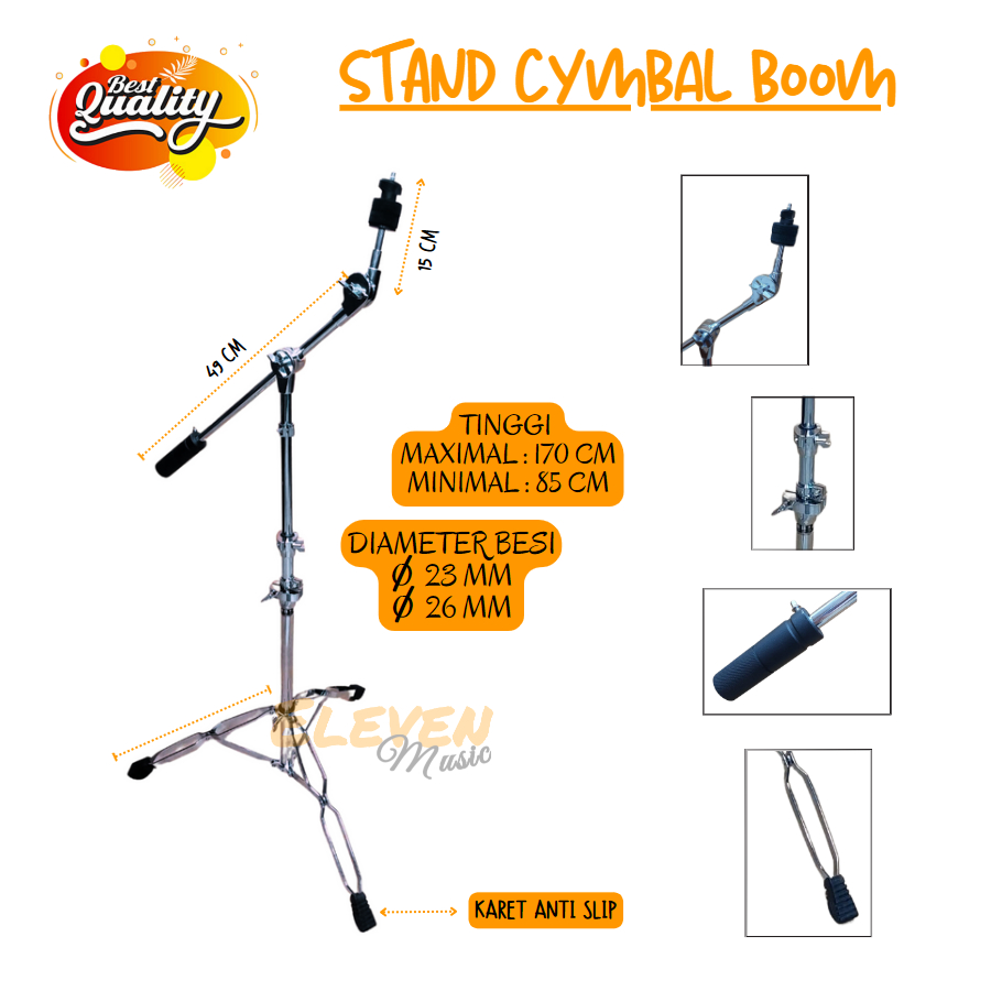 Jual Stand Cymbal Boom Stand Cymbal dengan Boom Arm Besi Besar | Shopee ...