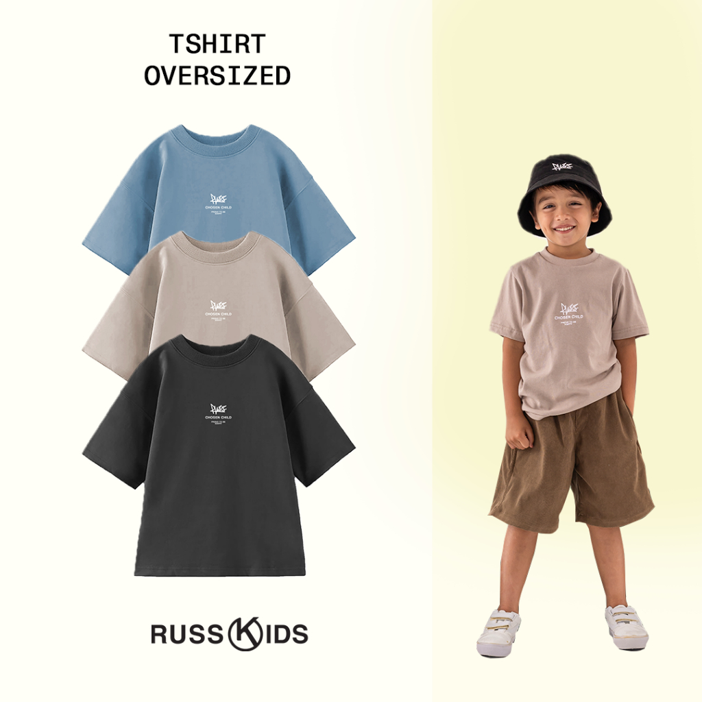 Jual Russ Kids Tshirt Kaos Oversize Anak The Chosen Khaki | Shopee ...