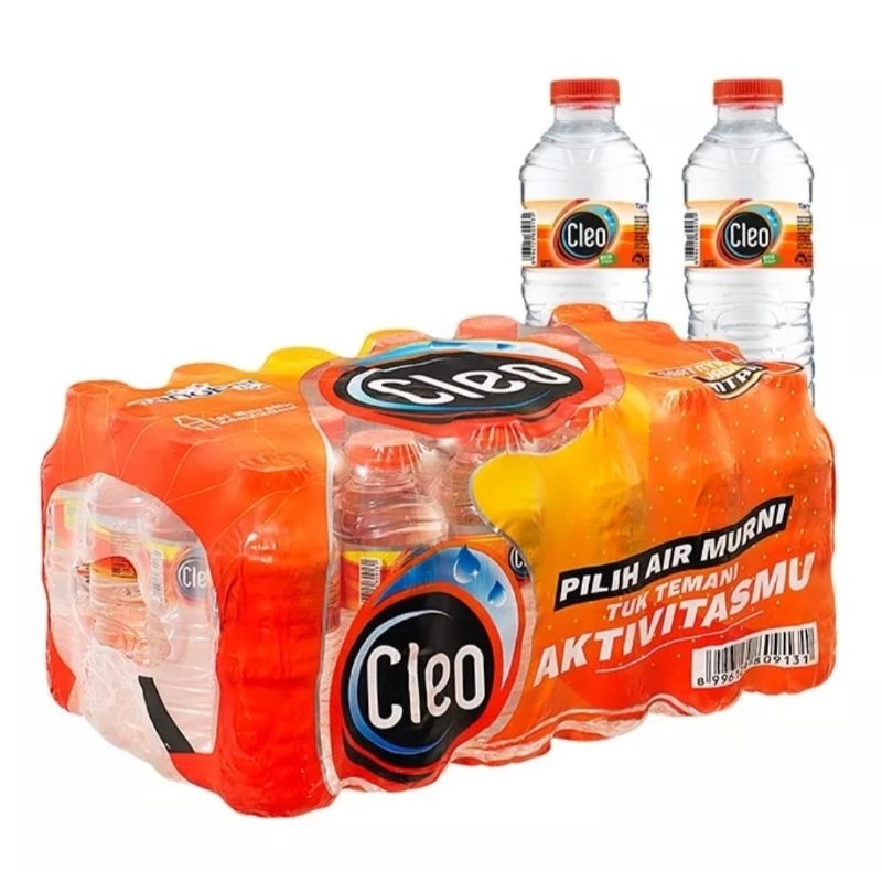 Jual Cleo air mineral 220ml isi botol 24 pcs | Shopee Indonesia