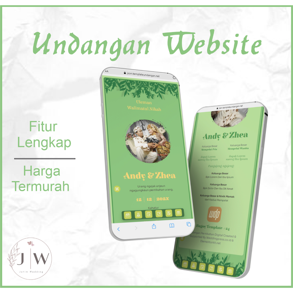 Jual Undangan Website Digital Undangan Web Pernikahan Online | Shopee ...