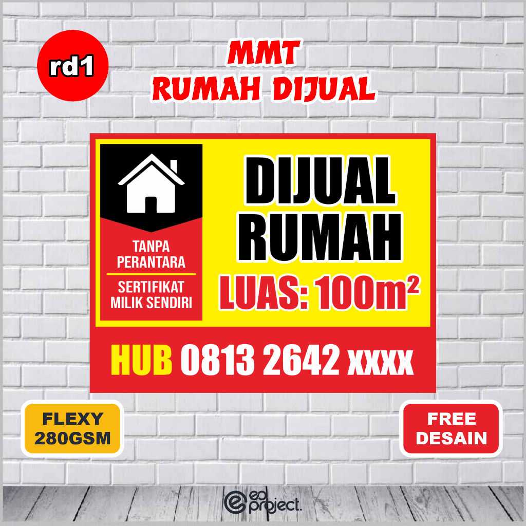 Jual Cetak MMT / Banner / Spanduk / Backdrop Tanah Dijual dan Rumah ...