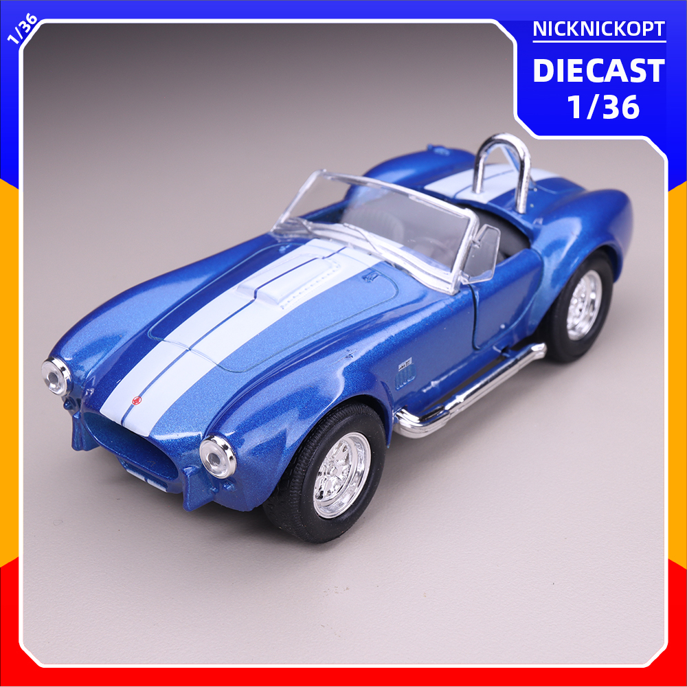 Jual Miniatur Mobil Welly Cobra Shelby 1965 427 S/C Diecast Skala 1:36 ...