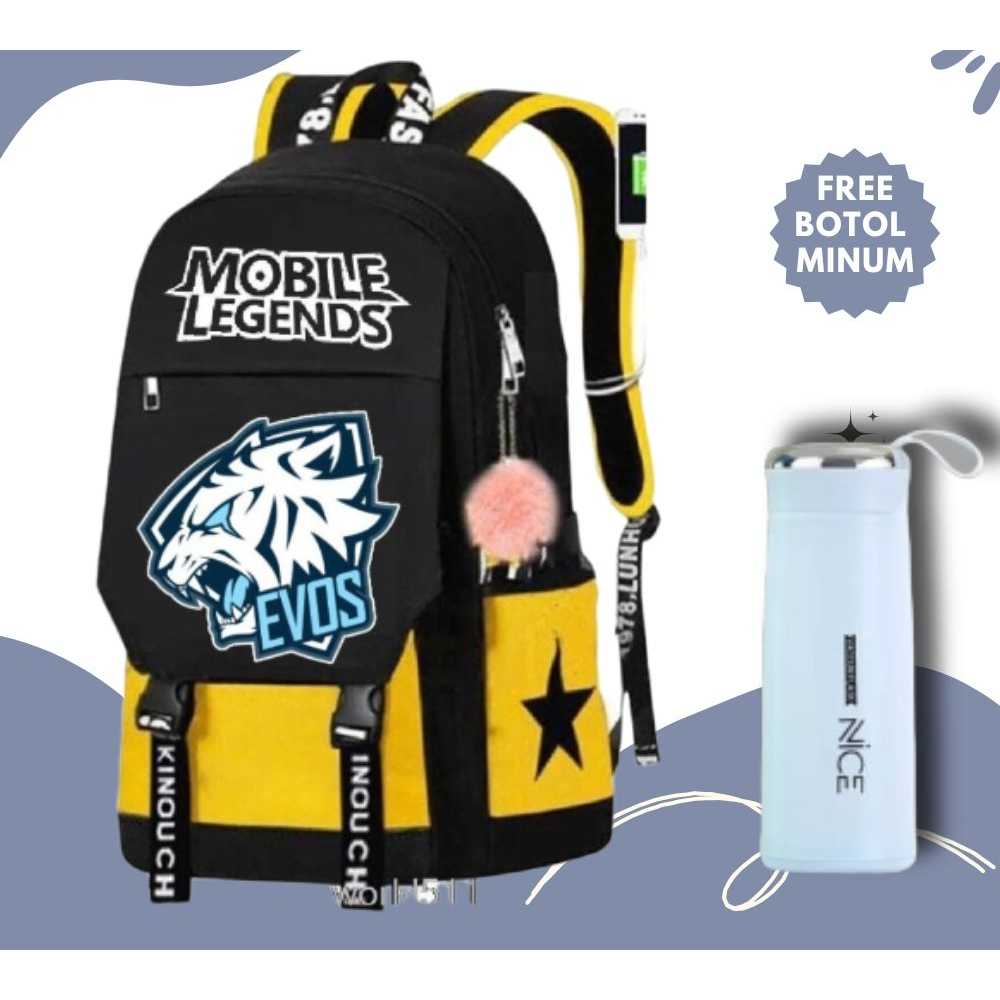 Jual BUANA.TAS - [[ COD EVOS MOBILE LEGEND ]] TAS RANSEL SEKOLAH ANAK ...