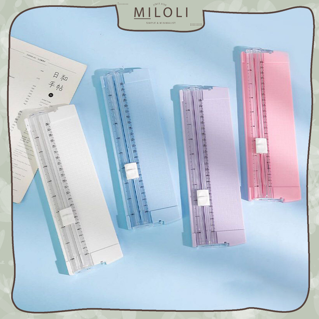 Jual [MILOLI] Paper Cutter Korean Style Paper Trimmer Desktop Cutter ...