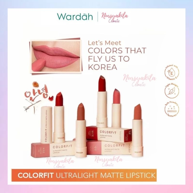 Jual Wardah Colorfit Ultralight Matte Lipstick 3.6 g | Lipstik tahan Lama 8 Jam | Ringan Dan ...