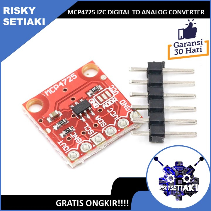 Jual MODUL MCP4725 I2C DIGITAL TO ANALOG CONVERTER DAC DEVELOPMENT BOARD | Shopee Indonesia