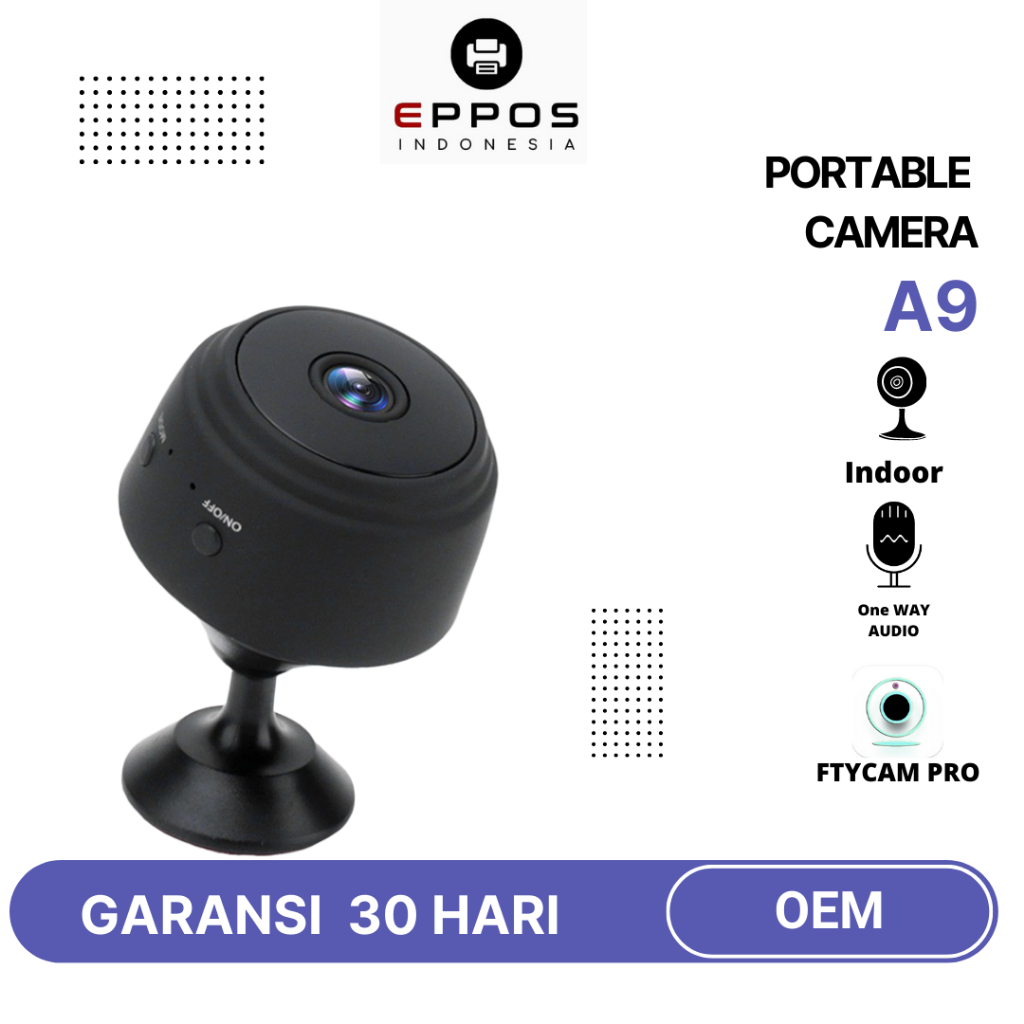 Jual CCTV PORTABLE Smart A9 WIFI Battery Mini Camera [FTYCAM PRO ...
