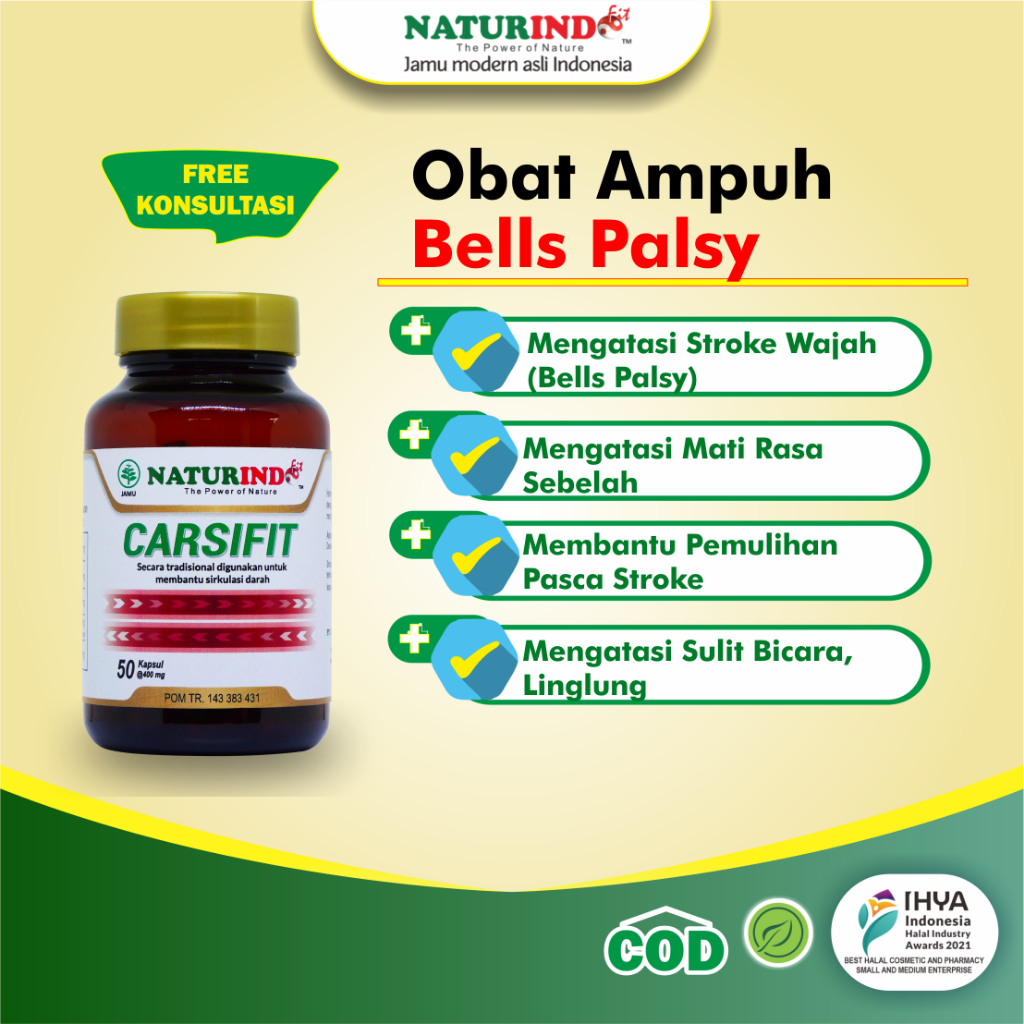 Jual Obat Herbal Bells Palsy Herbal Stroke Ringan Struk Bells Palsy ...