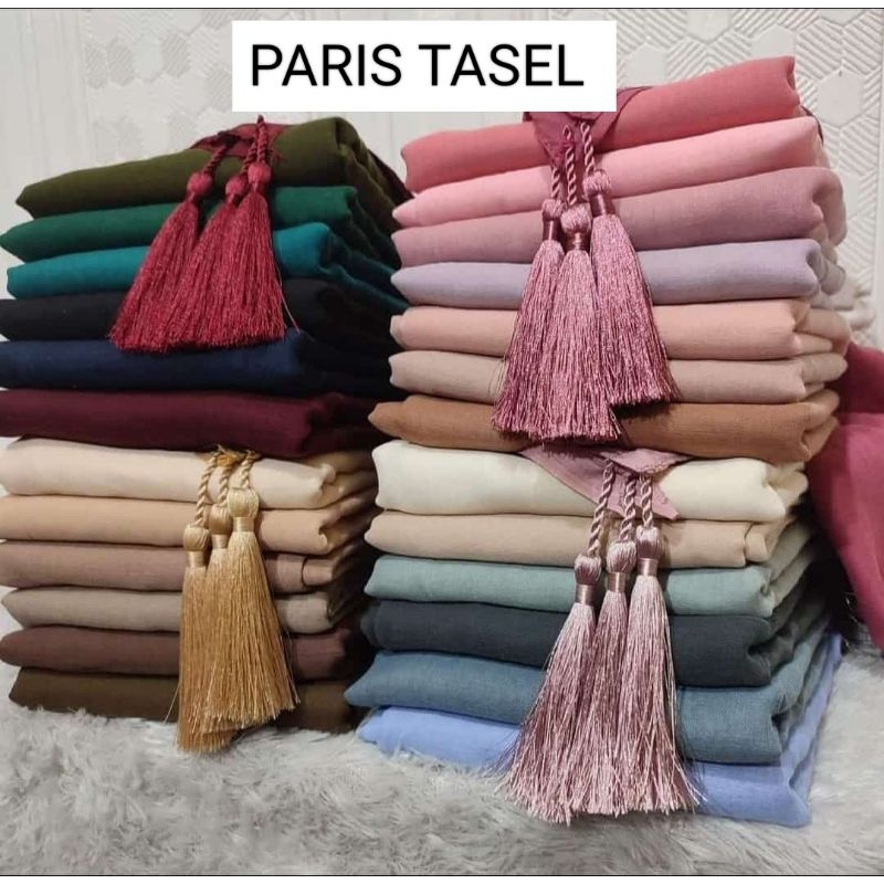 Jual SEGI EMPAT PARIS TASEL PREMIUM/PARIS JADUL/PARIS POM POM | Shopee ...