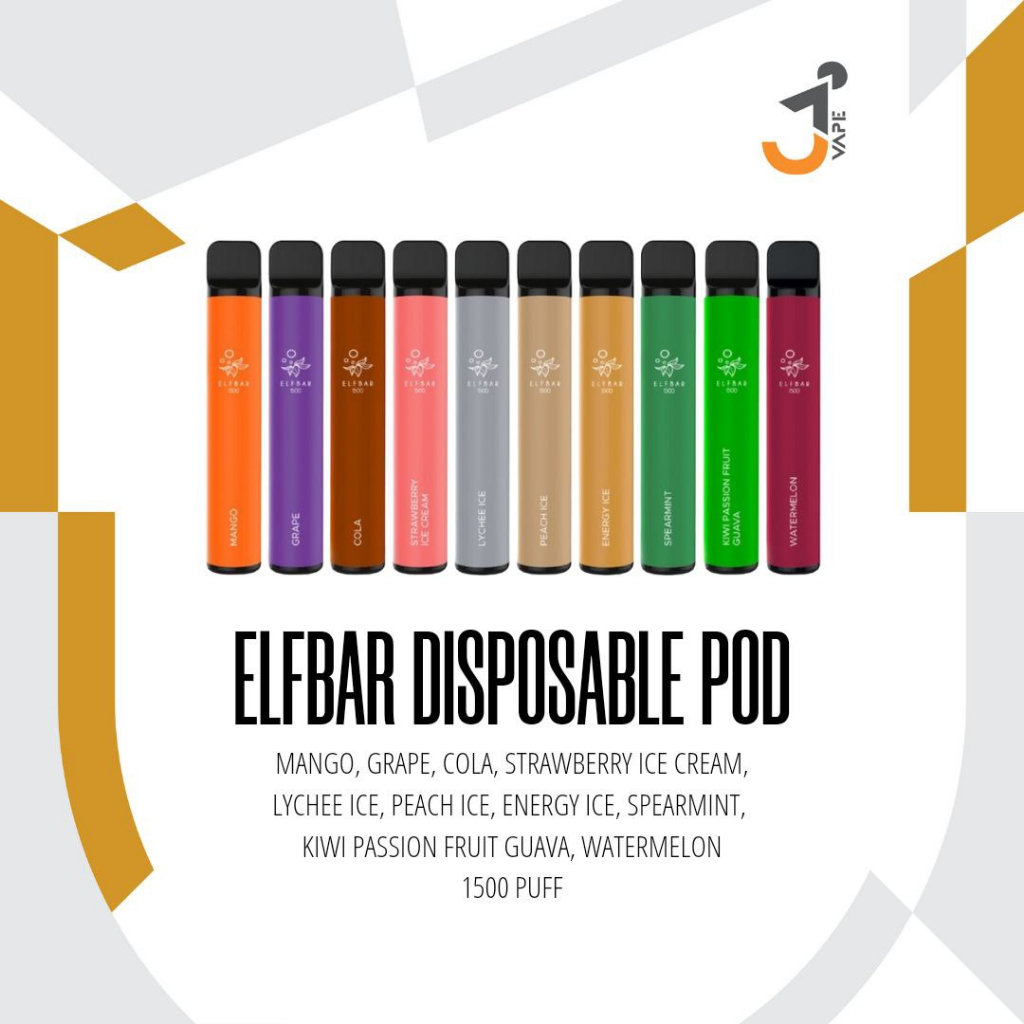 Jual ELFBAR DISPOSABLE POD 1500 PUFFS AUTHENTIC BY ELFBAR | Shopee ...