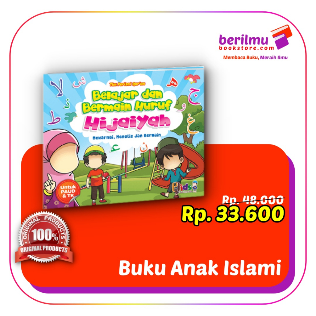 Jual Belajar dan Bermain Huruf Hijaiyah | Buku Aktivitas Anak | Soft ...