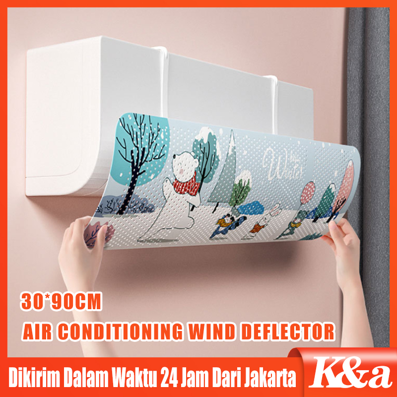 Jual Talang AC Penutup Penahan Angin Reflektor Talang penahan angin AC Big Size 90*30cm | Shopee ...