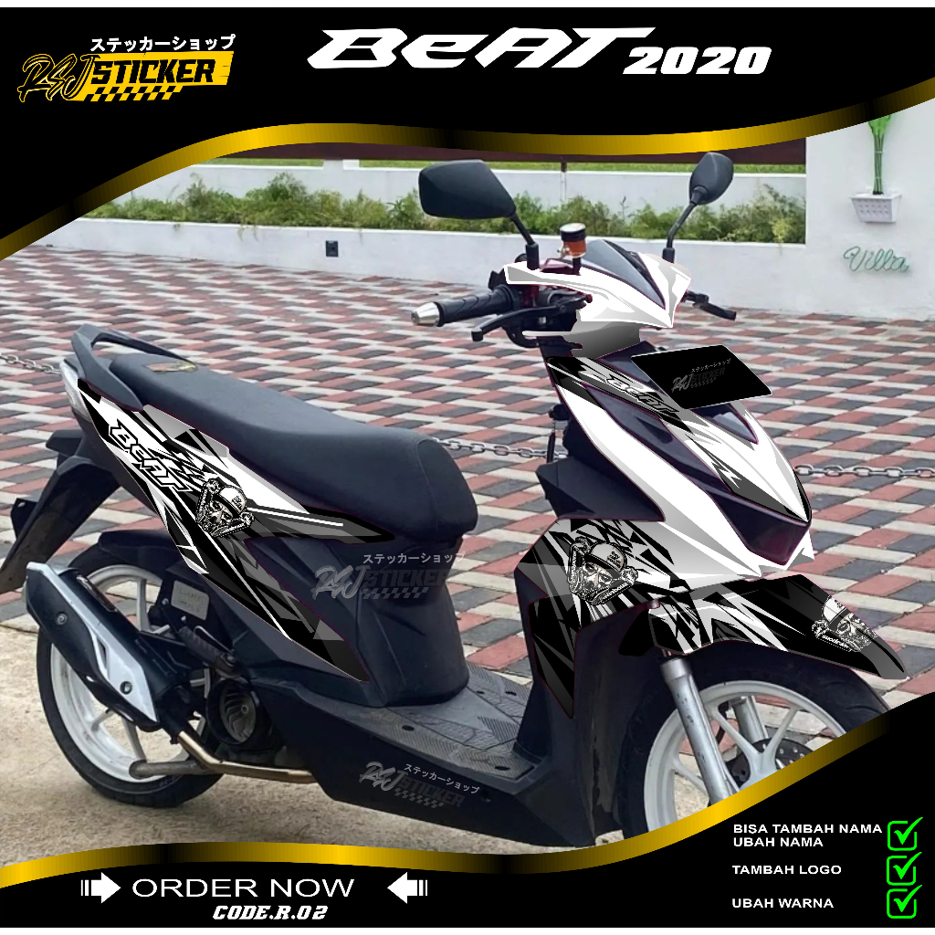 Jual Stiker Decal Beat Deluxe 2020 2021 2022 Full body Fullblok Desain ...