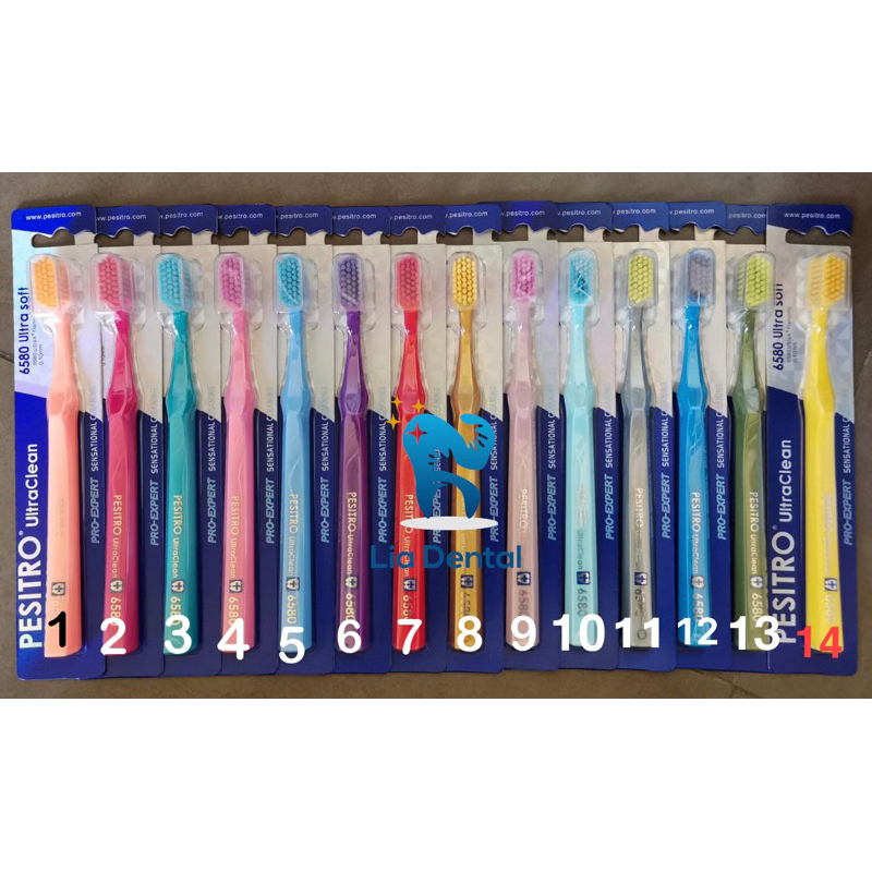 Jual Sikat Gigi PESITRO UltraClean 6580 ultra soft // CURAPROX ORTHO ...