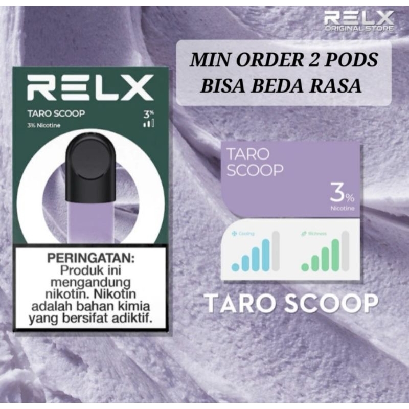 Jual Relx Infinity Essential Pods Taro Scoop | Shopee Indonesia