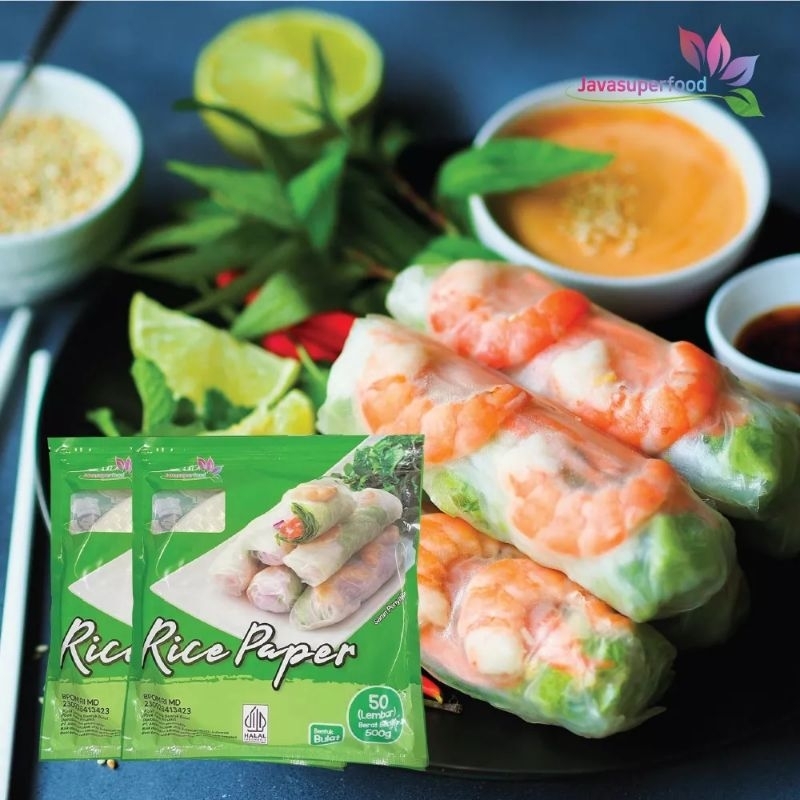 Jual MOLIESTORE | 50 LEMBAR RICE PAPER JAVA / BANH TRANG BULAT 50 SHEET ...