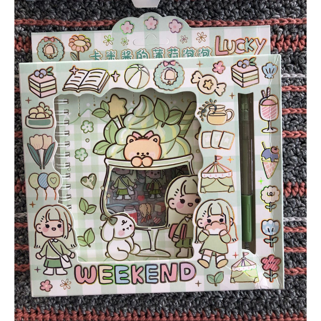 Jual Sticker Buku Viral Stiker 2D Anti Air Set Stiker Motif Kartun Lucu ...