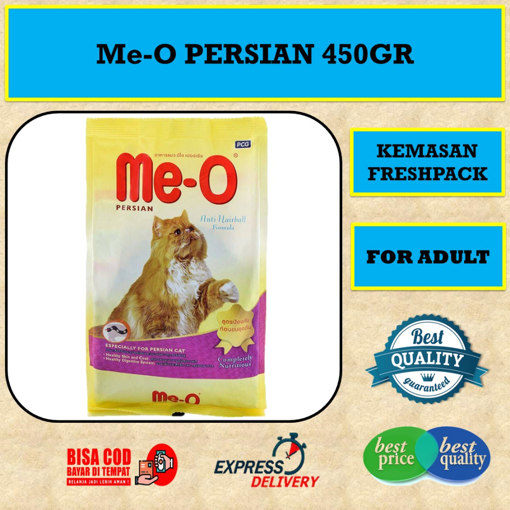 Jual Makanan Kucing Me-O Meo Persian 450Gram Kemasan FRESHPACK MEO ...