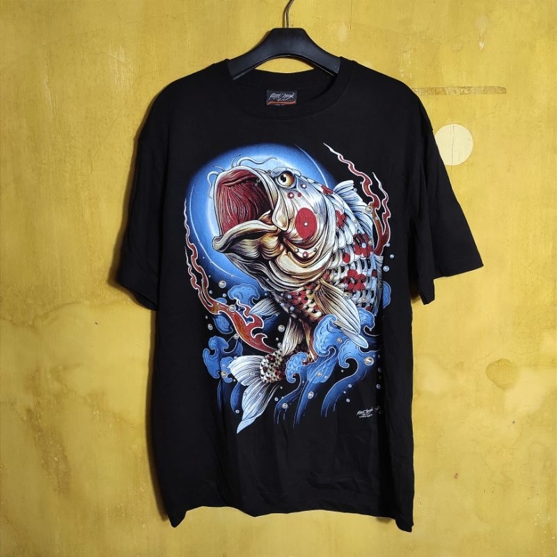 Jual Kaos Rock Chang 100% Original 3D Big Fish ( Glow In The Dark ...