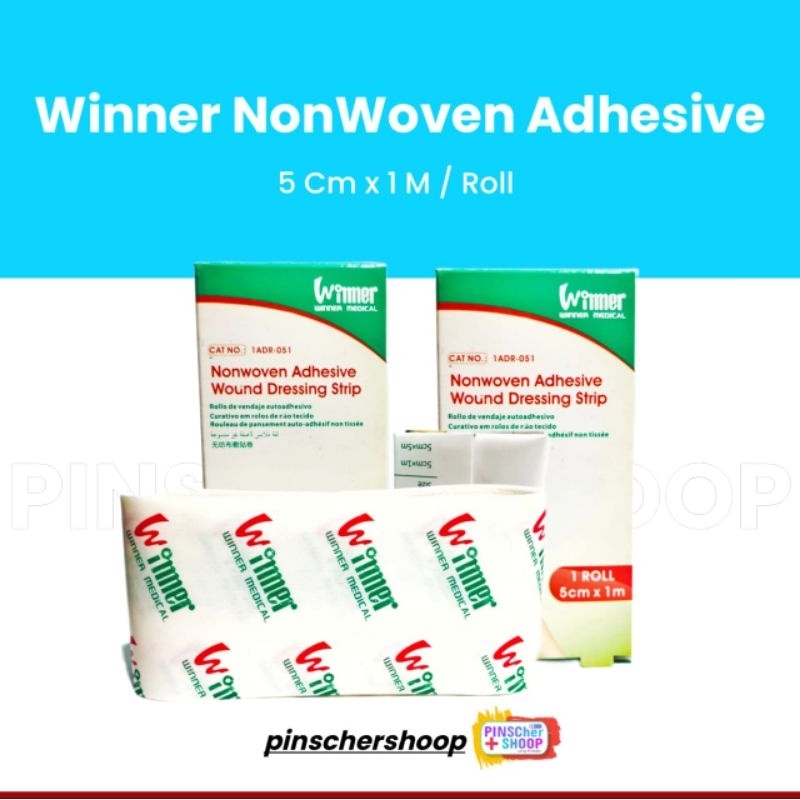 Jual Winner Adhesive Wound Dressing 5cm X 1m Plester Non Woven | Shopee ...