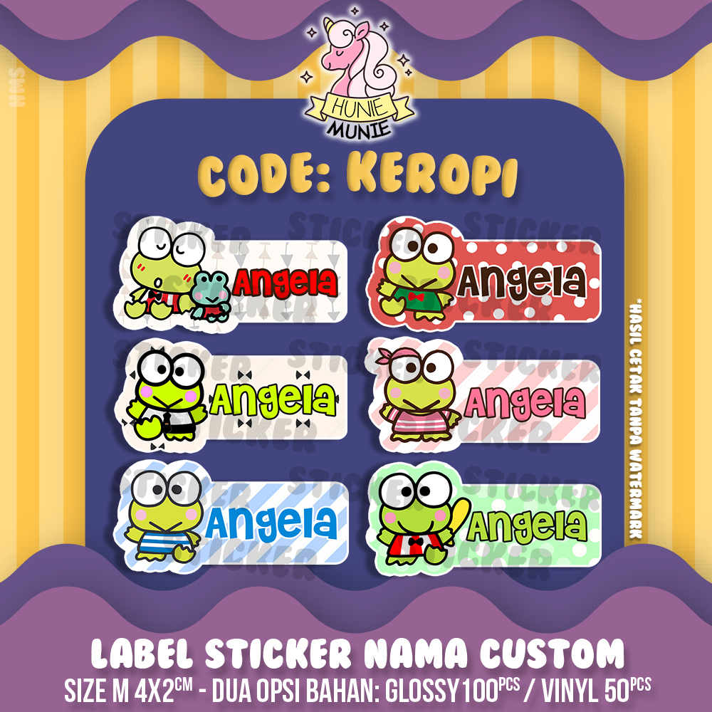 Jual Sticker Label Nama Custom - SANRIO Series (100pcs+) Cinnamoroll ...
