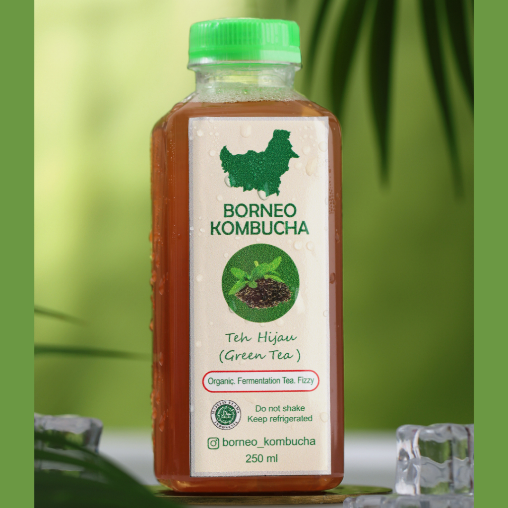 Jual BORNEO KOMBUCHA ORIGINAL TEH HIJAU TEH PROBIOTIK ORGANIK HALAL 250 ...