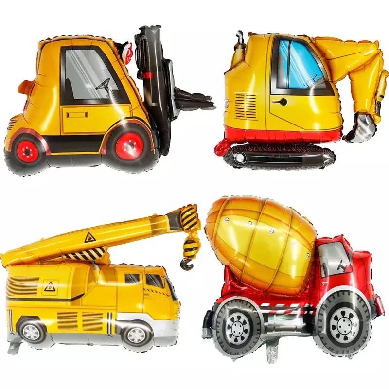 Jual Balon Foil Mobil Transportasi / Balon Foil Alat Berat / Balon ...