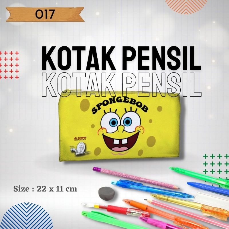 Jual Tempat Pensil, Kotak Pensil gambar spongebob Serbaguna Murah Dan ...