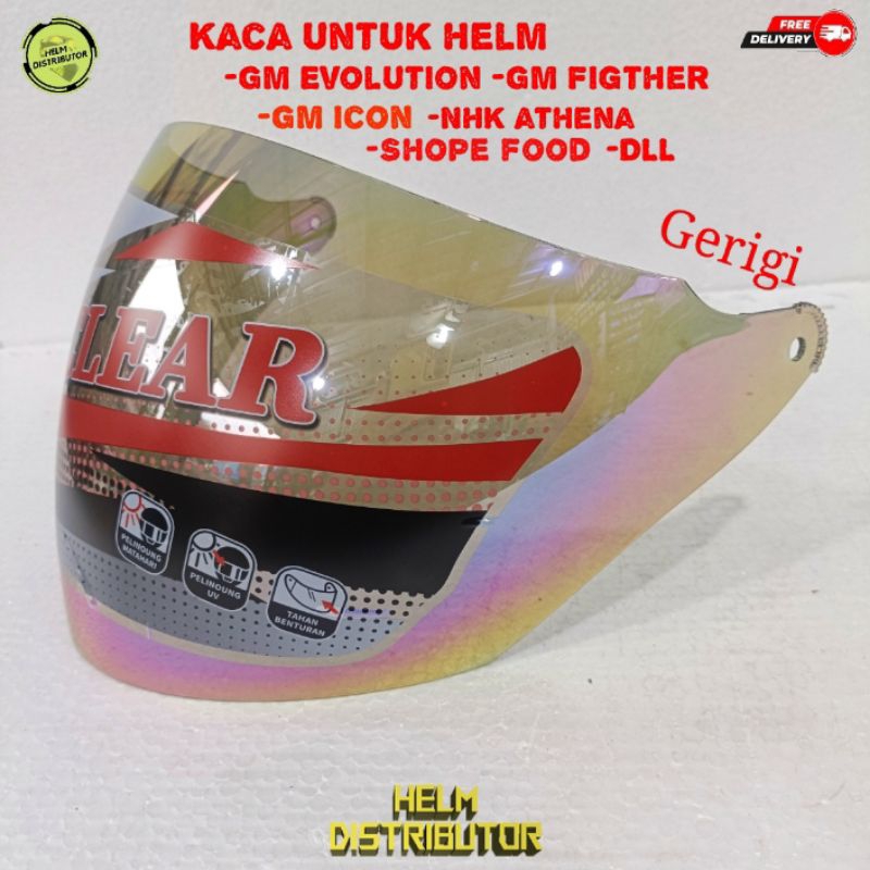 Jual Kaca Helm GM Evolution / Kaca Helm GM Figther DLL | Shopee Indonesia