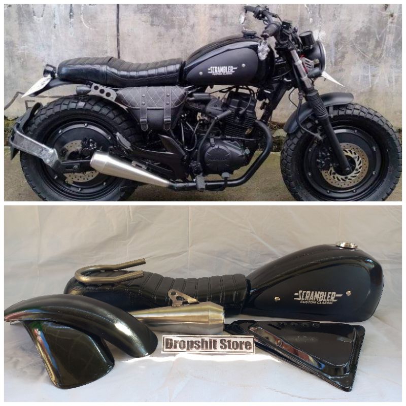 Jual Paket Tangki japstyle megapro thunder scorpio tiger byson | Shopee ...