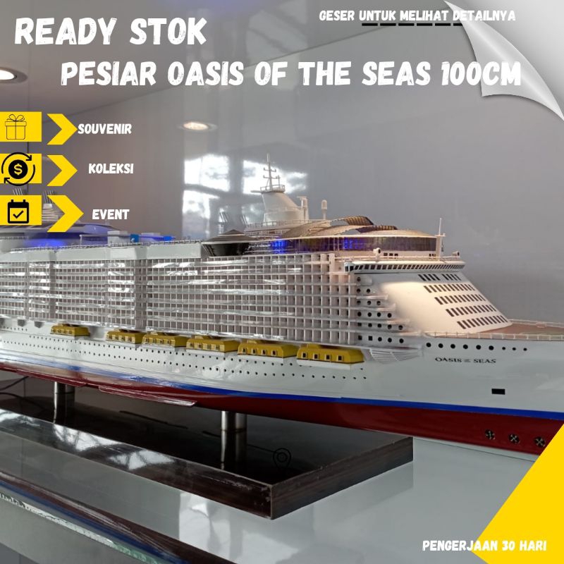 Jual PRE ORDER MINIATUR KAPAL PESIAR OASIS OF THE SEAS 1 METER | Shopee Indonesia