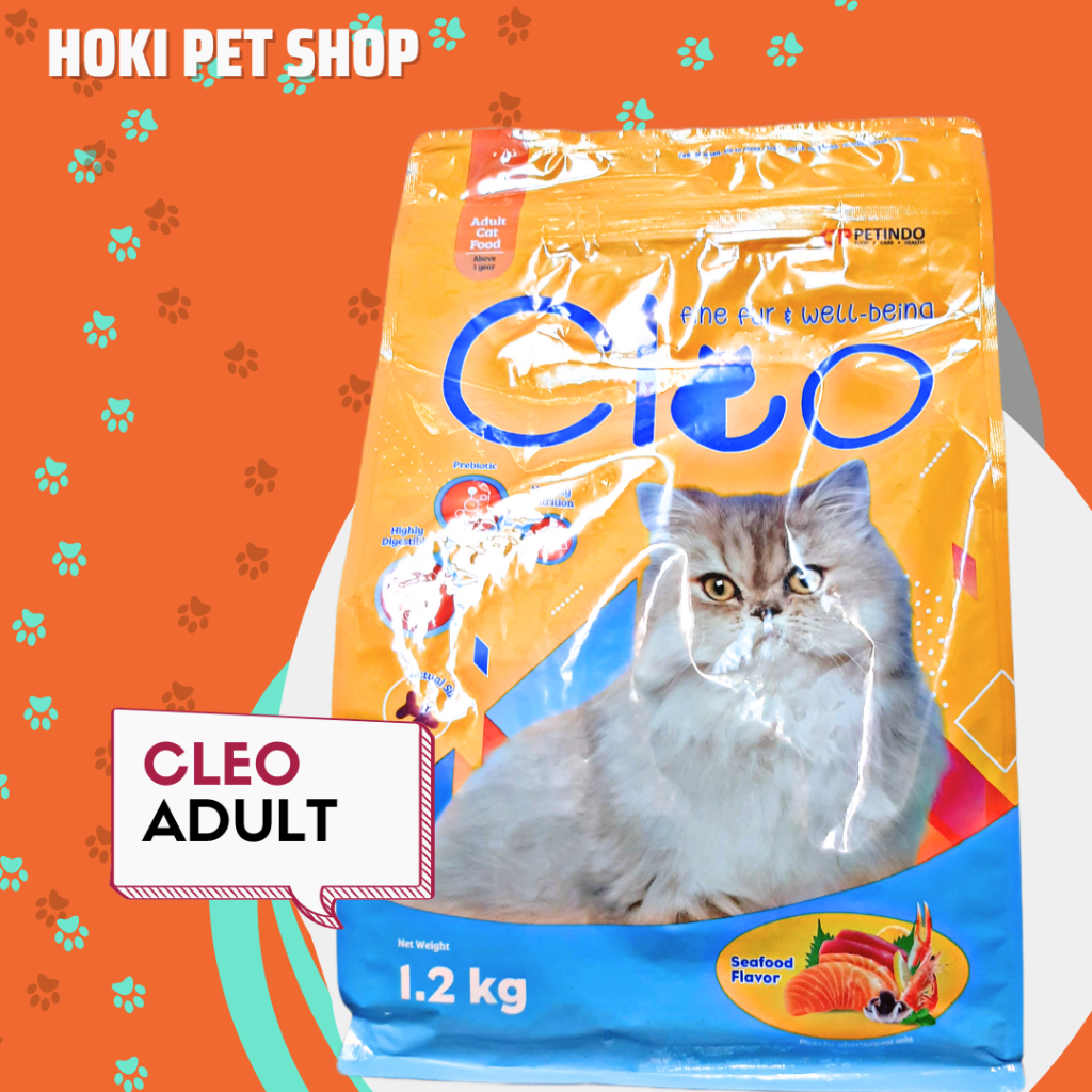 Jual Cleo dry cat food / Fresh Pack/ Adult All Variant /1,2 kg | Shopee ...