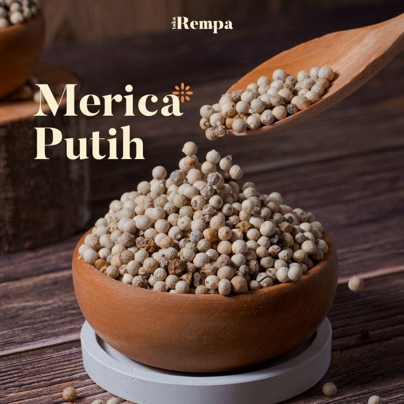 Jual Merica Putih / Lada Putih Butir Biji Utuh / White Pepper Seed 1kg ...