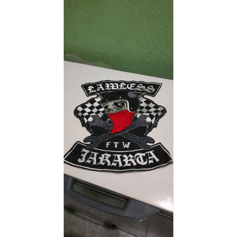 Jual BACK PATCH LAWLESS JAKARTA EMBLEM ORIGINAL | Shopee Indonesia