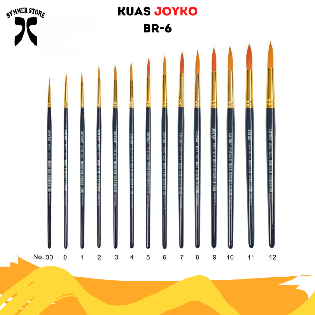 Jual Kuas Lukis Liner No 00 Painting Art Brush Cat Minyak Paint Acrylic ...
