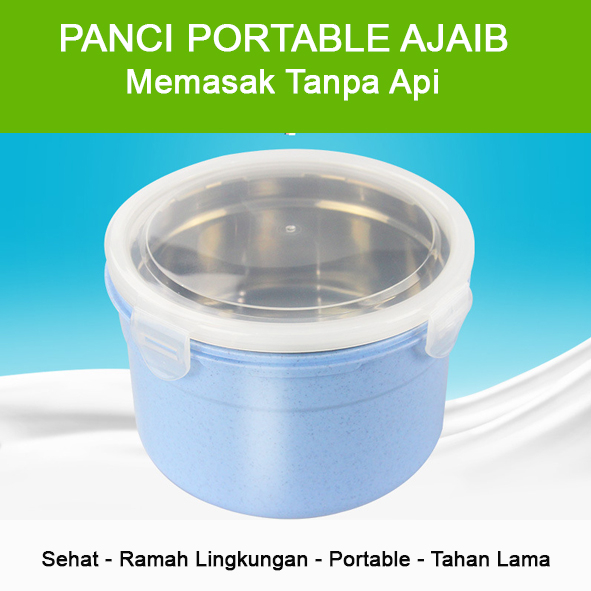 Jual Portable Self Heating Lunch Box, Panci Pemanas memanaskan Makanan ...