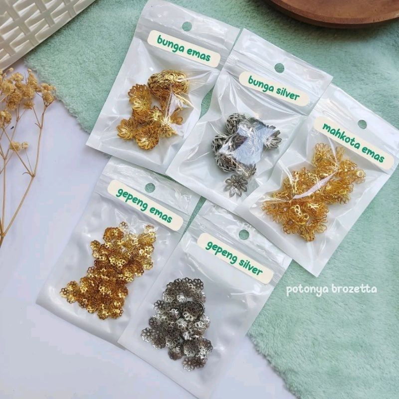 Jual 100pcs pembatas manik topi manik cangkang manik | Shopee Indonesia