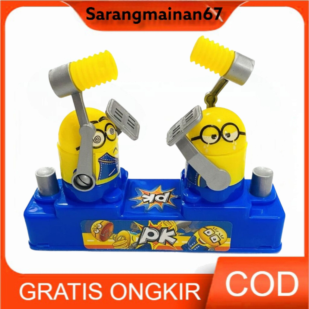 Jual MAINAN VIRAL MINION/BATTLE HAMMERING GAME/ BATTLE GAME Mainan ...
