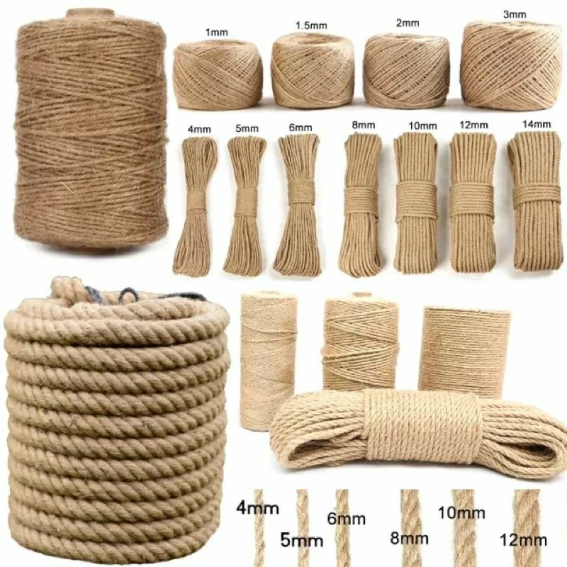 Jual tali goni rami 2mm 2ply aksesoris pita hangtag harga per meter ...