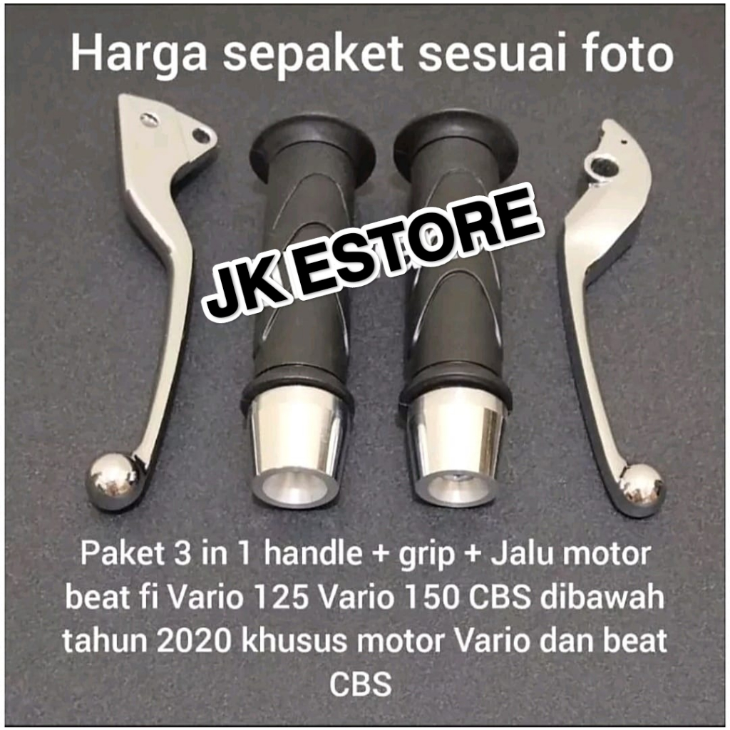 Jual Handgrip Polos Hitam + Jalu Stang Jumbo Model PCX + Handle Ren ...