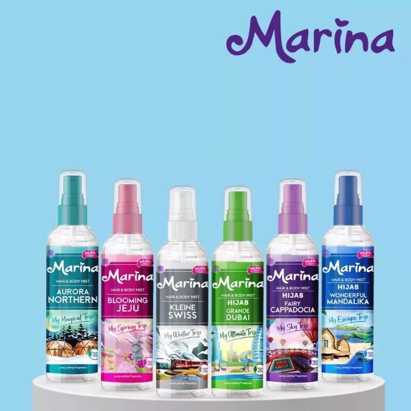Jual Marina Hair & Body Mist parfum 100 ml Ori 100% | Shopee Indonesia