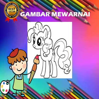 Jual Gambar Sketsa Mewarnai / Little Pony / Part 2 / Gambar Sketsa ...