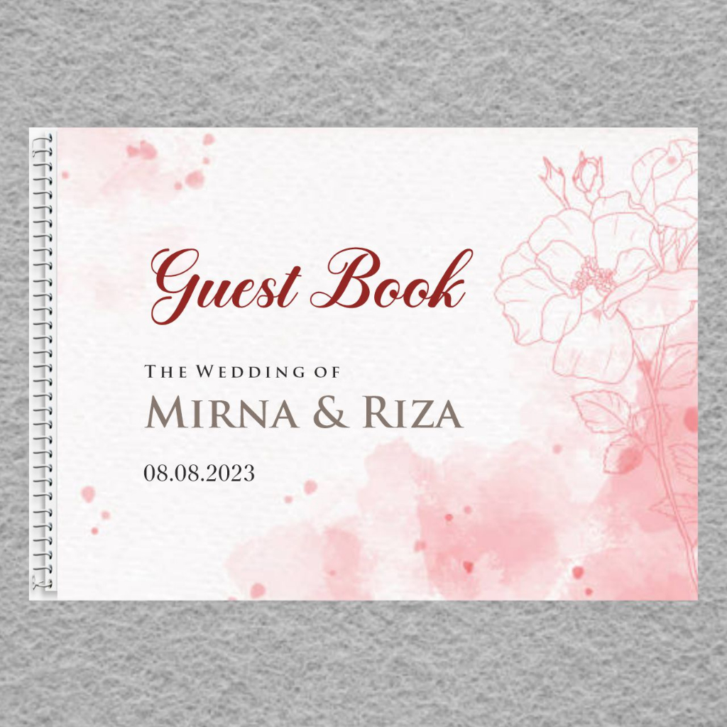 Jual Buku Tamu Pernikahan CUSTOM / wedding Guest Book / wedding book ...