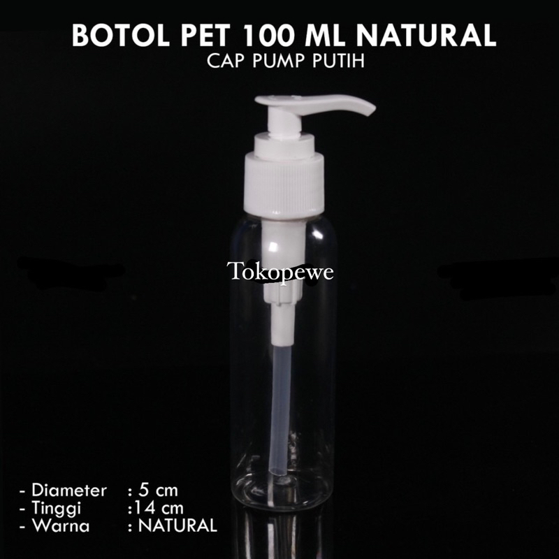Jual Botol pump 100ml botol serum 100 ml botol pompa 100ml | Shopee Indonesia